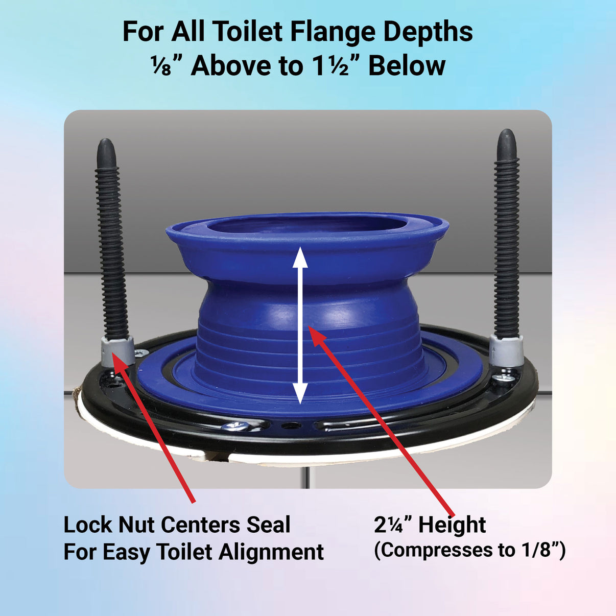 Universal Toilet Bowl Flange Repair Kit | RV Toilet Flange Fix